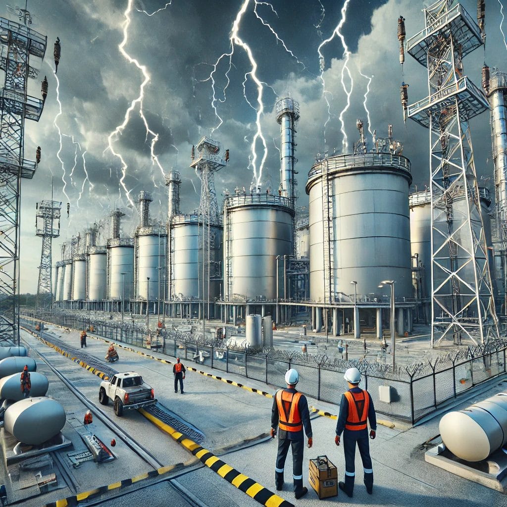 Case Study of Lightning Protection Study for pipeline division in jaipur